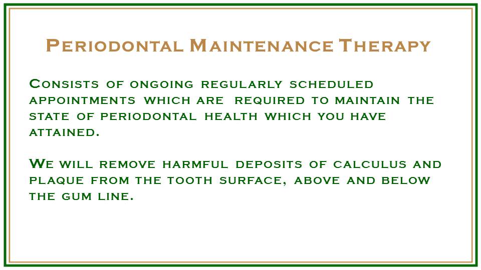 Periodontal Maintenance | Dr. Marvin B. Budd | Periodontist for Dental ...